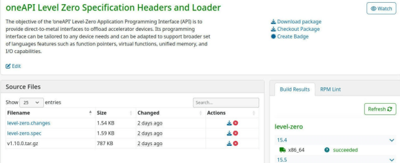 Library of oneAPI-TBB version 2021.9.0 available for openSUSE Linux.